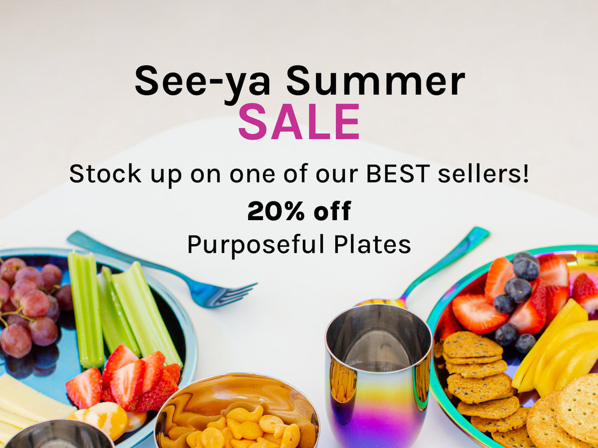 Ahimsa - Stainless Steel Kids Dishes for Mindful Mealtime.